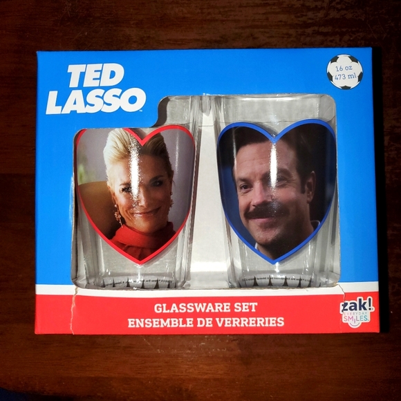 Zak | Kitchen | Ted Lasso 2piece Glass Set 6oz Zak Designs | Poshmark
